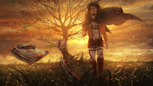 Eren Yeager Levi Attack On Titan Sad Song, Others, - Attack On Titan ...