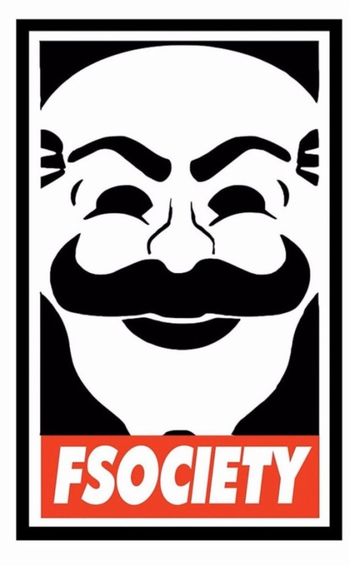4 Stickers Mr Robot Logo Fsociety Mask Decal Logo Vinyl - Mr Robot ...