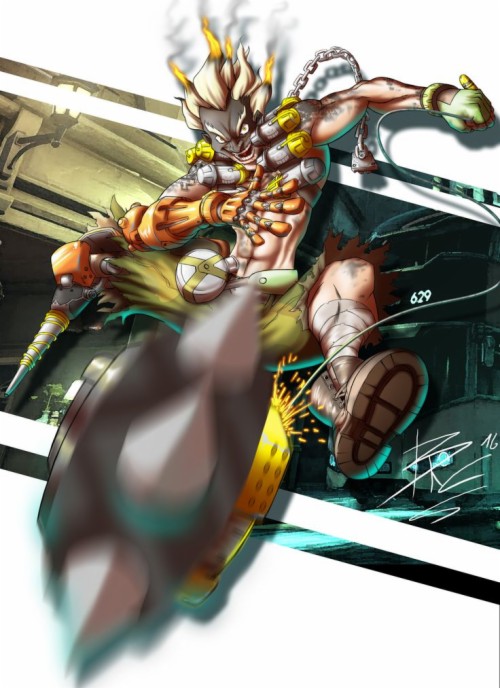 Overwatch Anime Junkrat (#3205809) - HD Wallpaper & Backgrounds Download