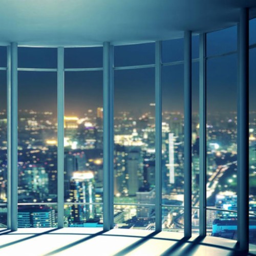 #3840x3363 View Through A Window On The Streets Of - Window Looking At ...