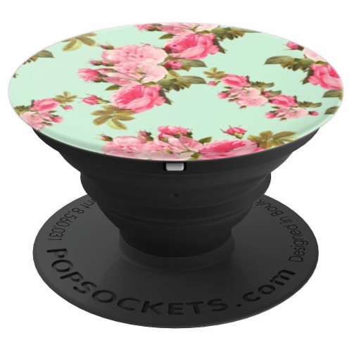 Vintage Classic Teal Turquoise Rose Wallpaper - Popsocket Pink And Blue ...