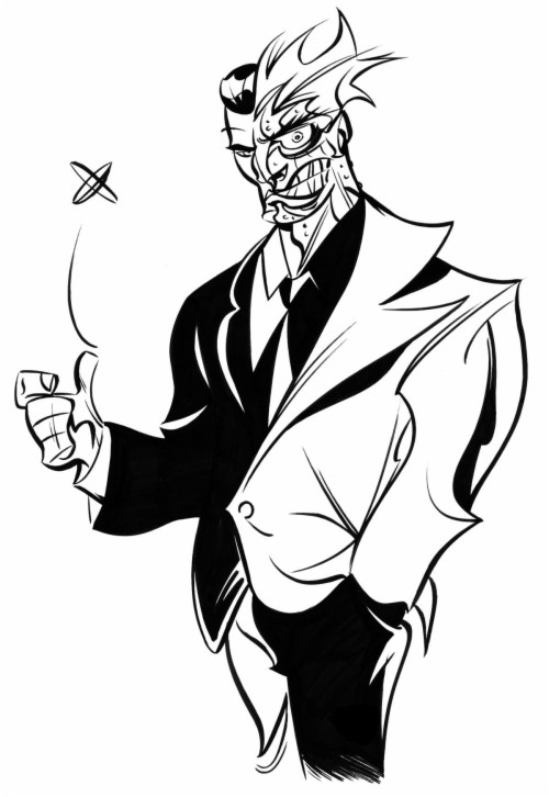 Two Face Comic Wallpapers 919640 - Two Face Comic Drawing (#2064388 ...