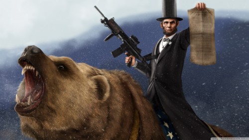 Standard - Abraham Lincoln With A Gun (#2084660) - HD Wallpaper ...