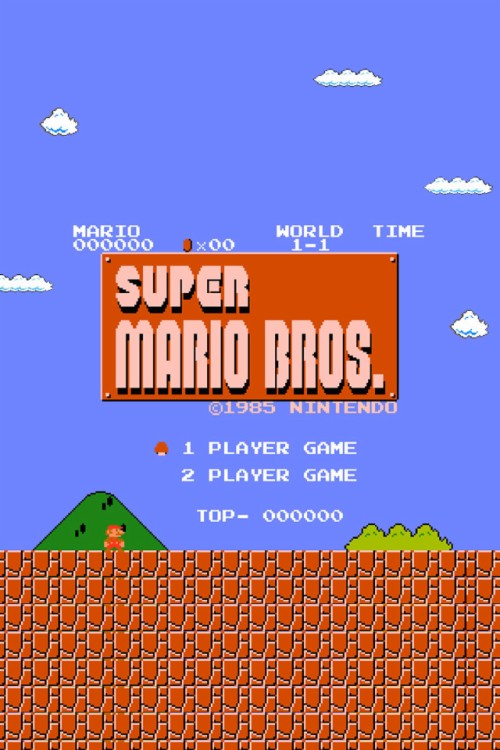 Super Mario Start Screen - Mario Lock Screen Iphone (#2104020) - HD ...