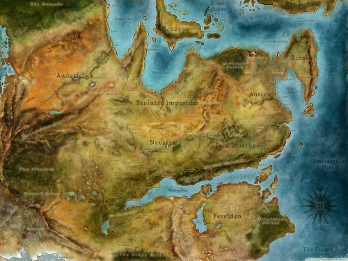 Fantasy Map Wallpaper Hd - Thedas Map (#2123756) - HD Wallpaper ...