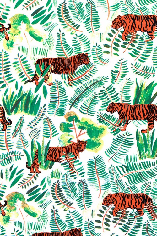 Tiger Tiger In Green - Tiger Wallpaper Green (#2846356) - HD Wallpaper ...