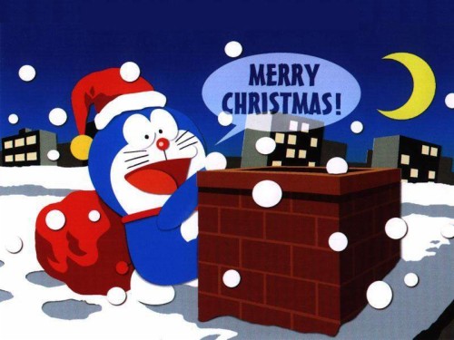Doraemon Wallpaper - Merry Christmas From Doraemon (#2500302) - HD ...
