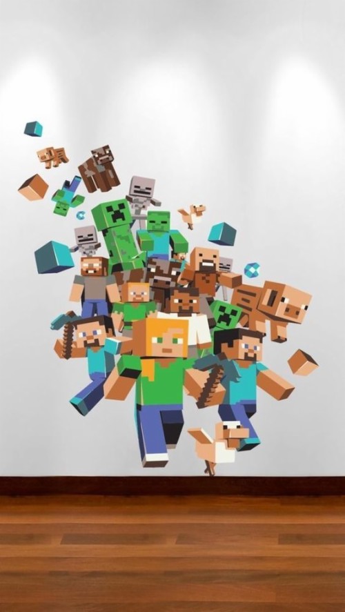 Minecraft Bedroom Wallpaper Border Best Photos Of Imagedge - Dormitorio ...