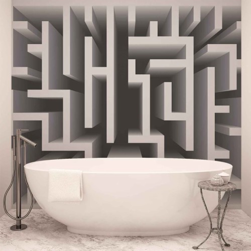 Abstract Pattern Modern Wallpaper Mural - Texture Mural In Interior ...