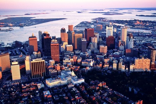Boston Massachusetts Aerial View (#2889960) - HD Wallpaper ...
