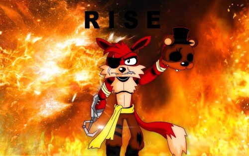 Fnaf Foxy With Fire Background (#2927829) - HD Wallpaper & Backgrounds ...