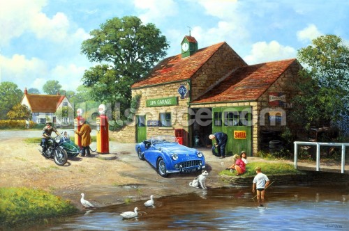The Village Pumps Wallpaper Mural - Kevin Walsh Art (#2942798) - HD ...