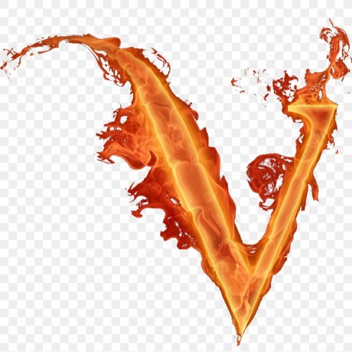 Letter V Fire Png (#2987156) - HD Wallpaper & Backgrounds Download