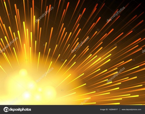 Yellow Star Lighted Exploding Vector Background - Exploding Background ...