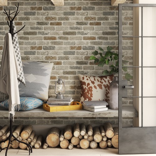 Faux Brick Wallpaper Faux Brick Wallpaper Faux Brick - Bedroom Wall ...