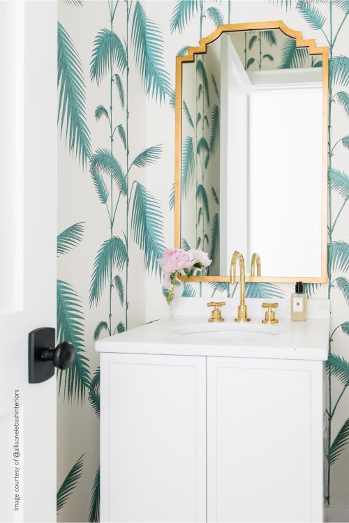 Bathroom Wallpaper Palm Leaves (#3018032) - HD Wallpaper & Backgrounds ...