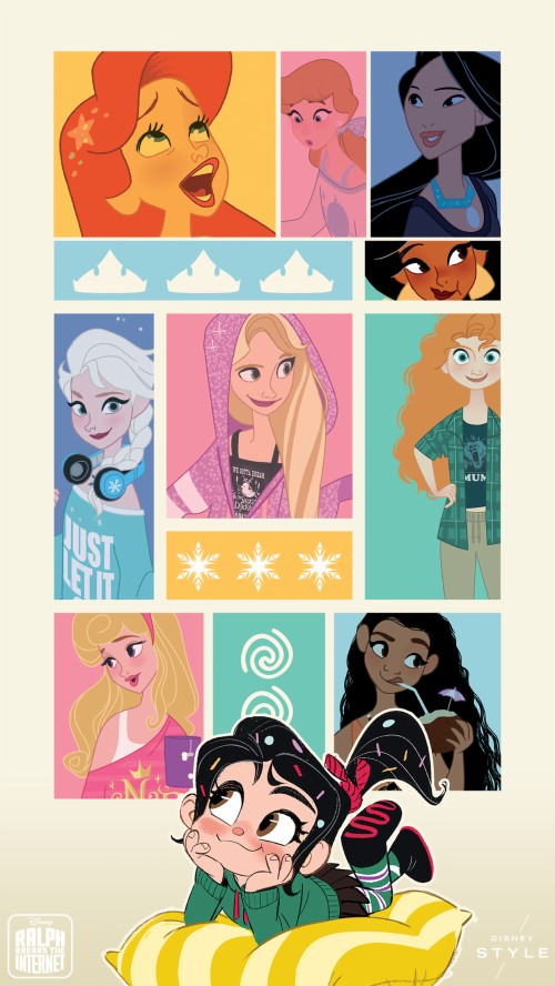 Disney Princesses Ralph Breaks The Internet Phone Wallpapers - Wreck It ...