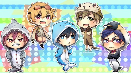 Free Chibi Wallpaper - Chibi Free Iwatobi Swim Club (#3027638) - HD ...