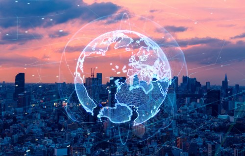 Photo Wallpaper World, Building, Globe - Improving The Scientific And ...