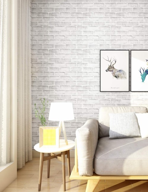 Faux Brick Wallpaper Faux Brick Wallpaper Faux Brick - Bedroom Wall ...