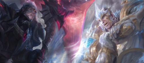 God-king Darius Vs Garen By Azalien Hd Wallpaper Background - God King ...