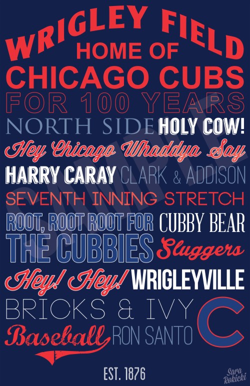 Chicago Cubs Art - Poster (#3074563) - HD Wallpaper & Backgrounds Download