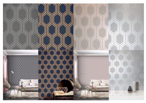 Behang Hexagons - Pattern (#1135319) - HD Wallpaper & Backgrounds Download