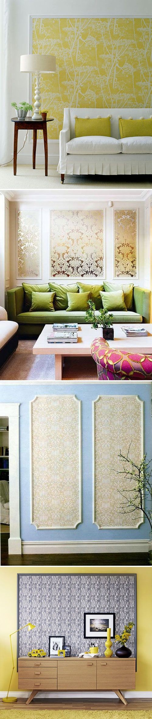 Framed Wallpaper Panels - Framed Wallpaper Panels At Fireplace ...