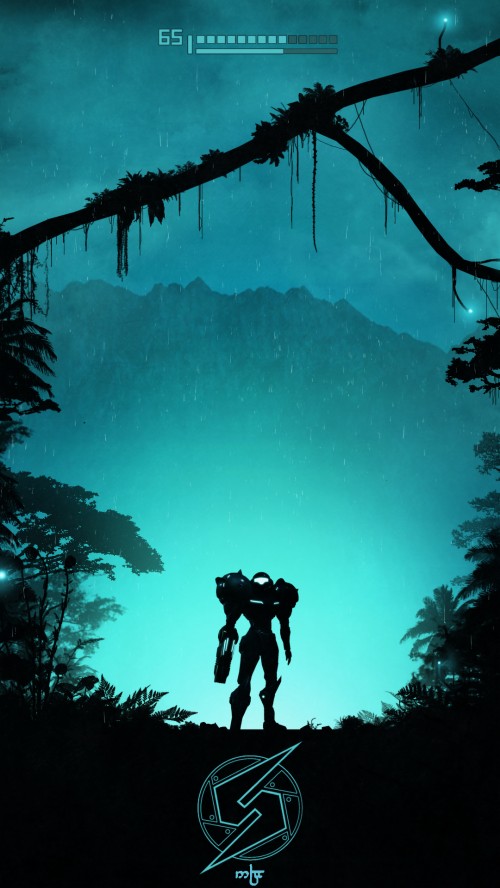 Metroid Displate (#3101624) - HD Wallpaper & Backgrounds Download