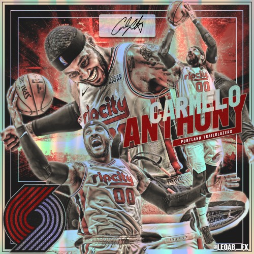 Rip City Carmelo Anthony (#3103914) - HD Wallpaper & Backgrounds Download