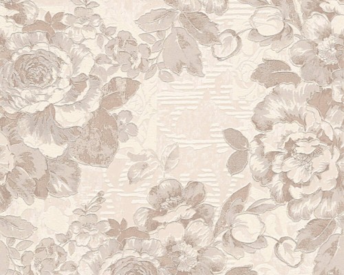 Création Wallpaper Graphics, Brown, Cream, Metallic - Modern Cream ...