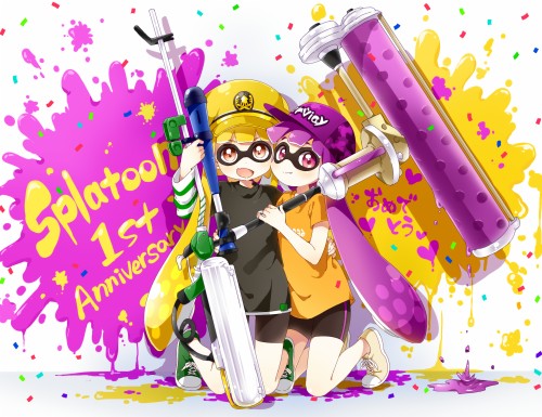 Inkling Wallpaper - Splatoon 2 Roller User (#3183112) - HD Wallpaper ...