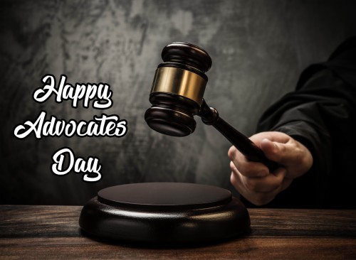 Happy Advocates Day Wishes Greetings Law Judge Justice - Law Hammer ...