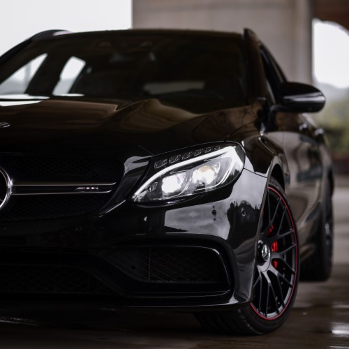Mercedes C63 Amg Stance (#3258271) - HD Wallpaper & Backgrounds Download