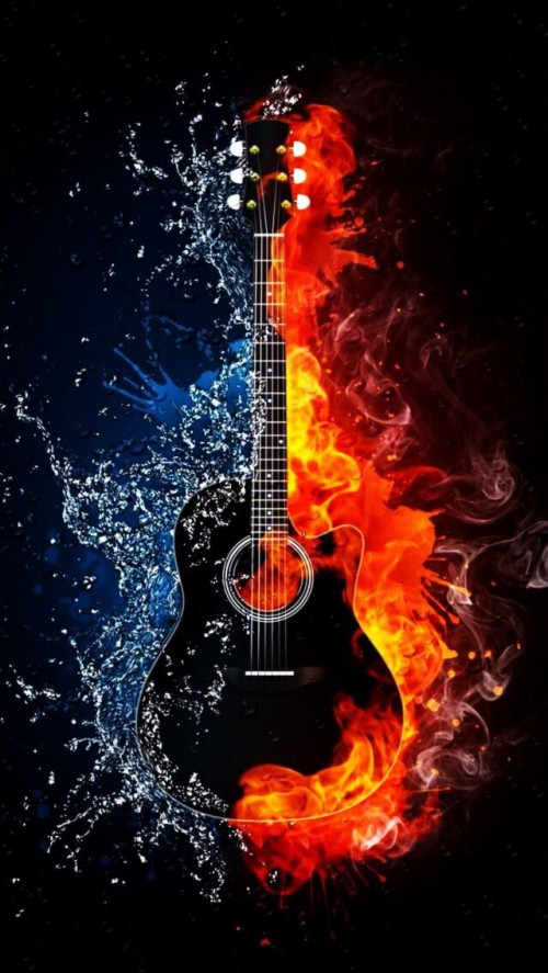Musical Instruments On Fire (#414693) - HD Wallpaper & Backgrounds Download