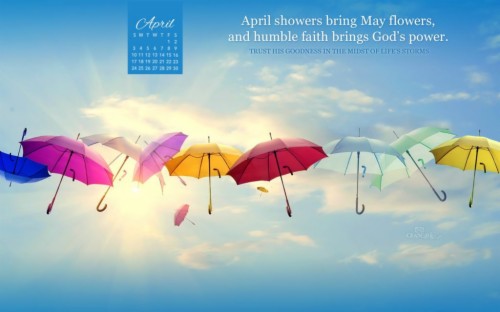 Cut Rain Umbrella Rainbow April Abstract Showers Out - Rainy Season For ...