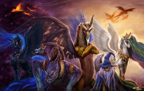 Hd Wallpaper - Celestia And Luna Parents (#429460) - HD Wallpaper ...