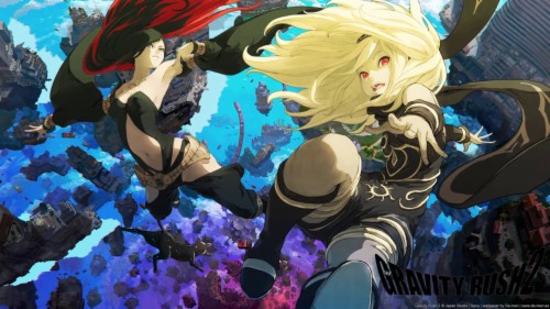 Wallpaper Gravity Rush, Kat, Blonde, Red Eyes, Sitting, - Gravity Rush ...
