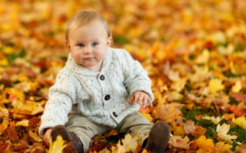 Sweet Baby Wallpaper In Autumn You Can Download A Baby - Baby Autumn ...