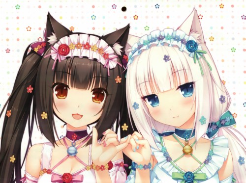Photo Wallpaper Girls, Bow, Nekopara - Nekopara Coconut X Azuki ...