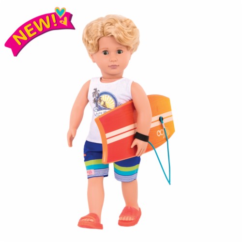 Gabe 18-inch Boy Doll In Surfer Outfit - Our Generation Boy Doll ...