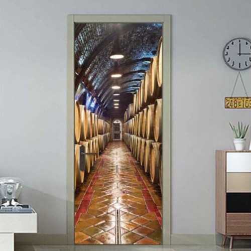 3d Door Wall Mural Wallpaper Stickers [ Native American,tribal ...