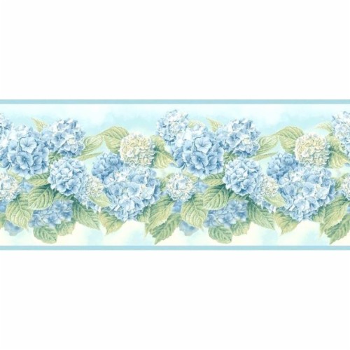 7 Blue Pastel Hydrangea Wallpaper Border Willow - Blue Hydrangea Page ...