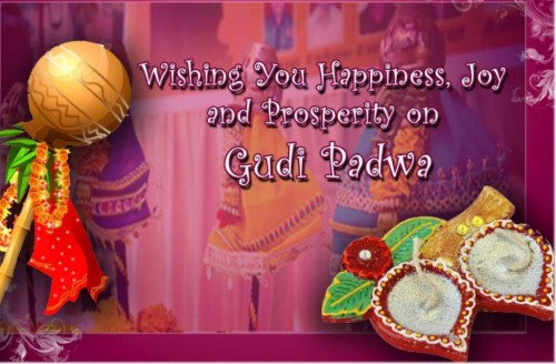 Gudi Padva Wishes Greetings (#581939) - HD Wallpaper & Backgrounds Download
