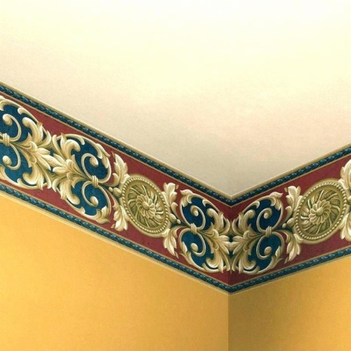 Textured Wall Border That Looks Like Crown Molding - Paintable ...