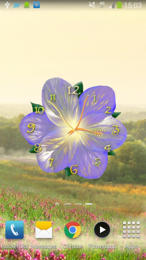 Flower Clock Live Wallpaper - Floral Clock (#625305) - HD Wallpaper ...