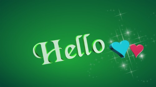 Hello Images For Her - Green Hello (#780894) - HD Wallpaper ...