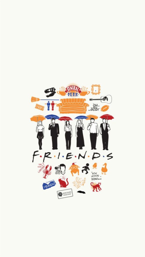 Poster Wallpaper - Friends Tv Show Drawing (#1956600) - HD Wallpaper ...