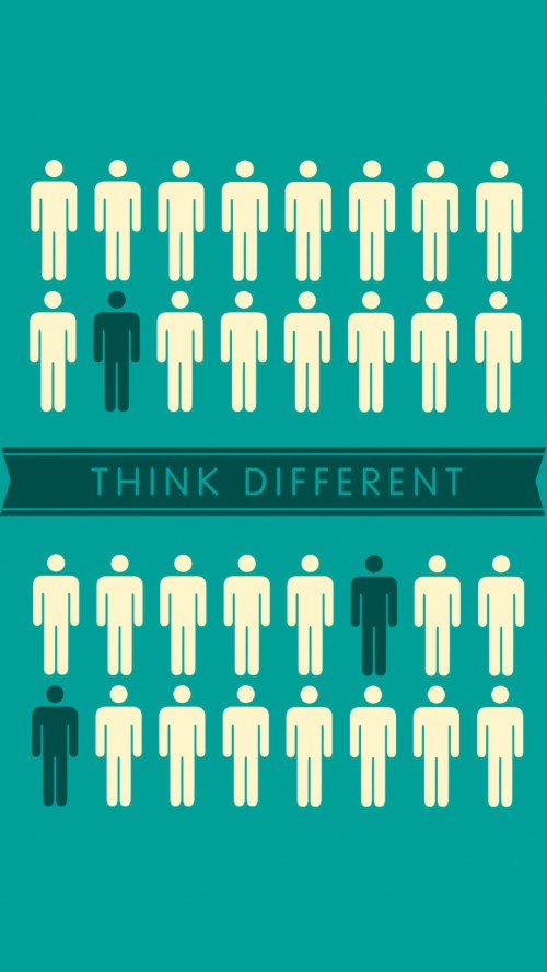 Be Different Phone Wallpaper - Think Different (#865009) - HD Wallpaper ...