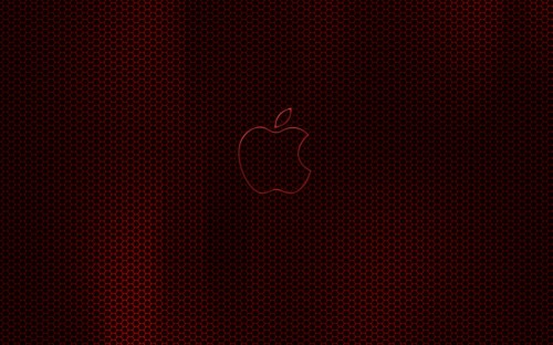 Apple Dark Red Glow Wallpaper - Apple (#877068) - HD Wallpaper ...